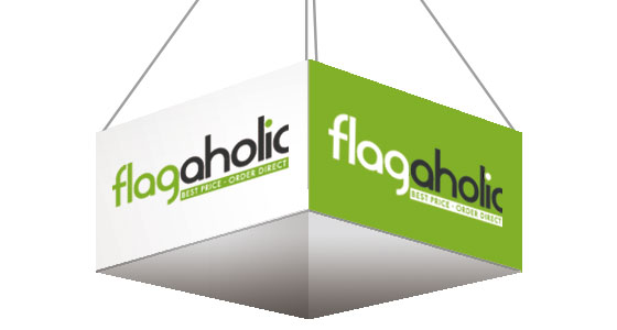 Square Overhead Hanging Banners | Overhead Hanging Signs | Hanging ...